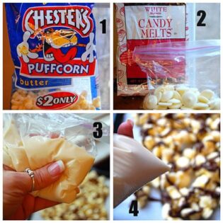 How to make chocolate puffcorn