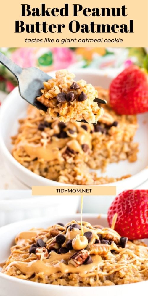 Baked Peanut Butter Oatmeal