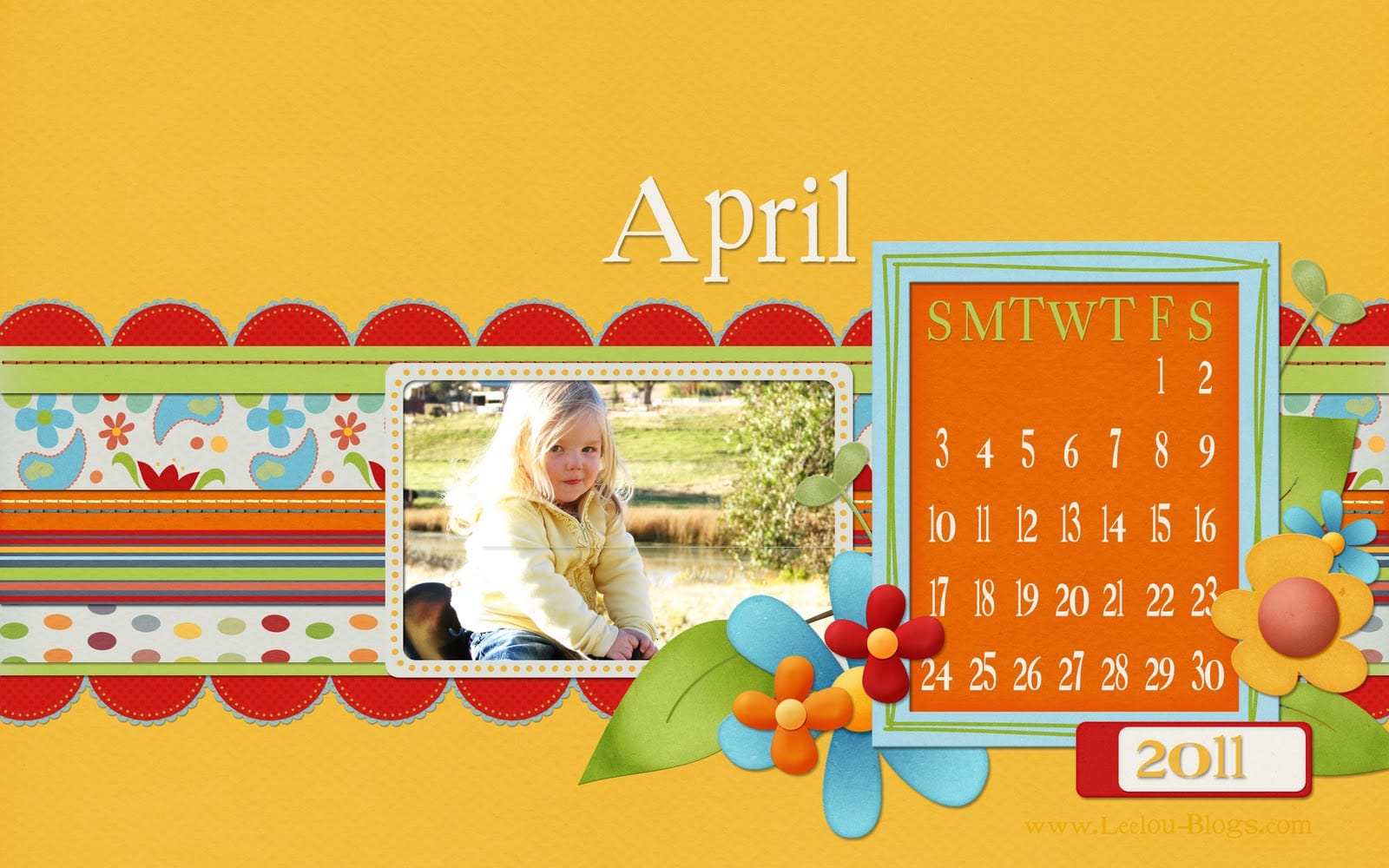 FREE April 2011 Desktop Theme - TidyMom®