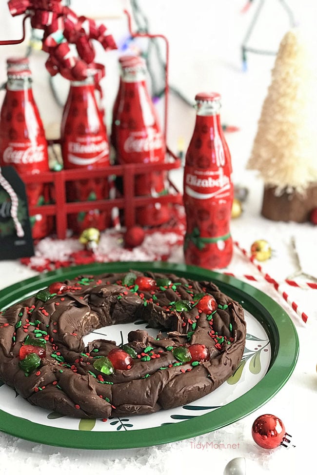 Five Minute Fudge Wreath