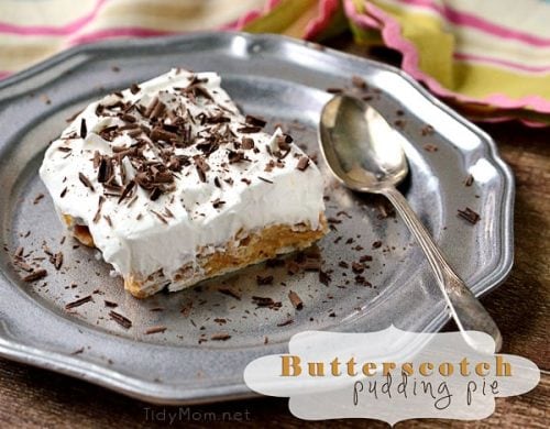 Butterscotch Pudding Pie