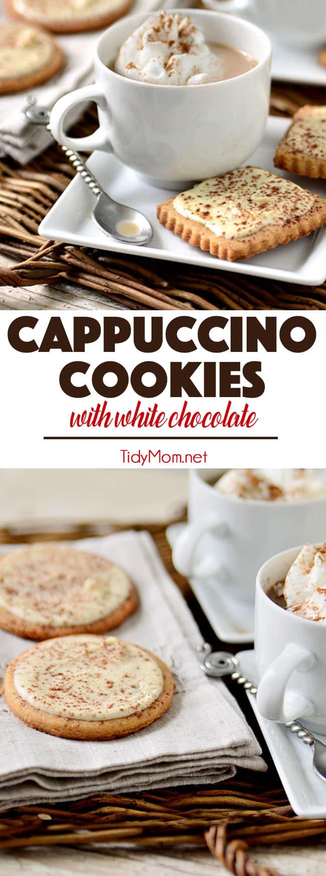 Cappuccino Cookies with White Chocolate