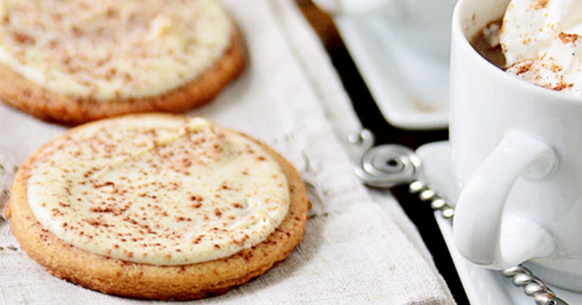 Cappuccino Cookies with White Chocolate