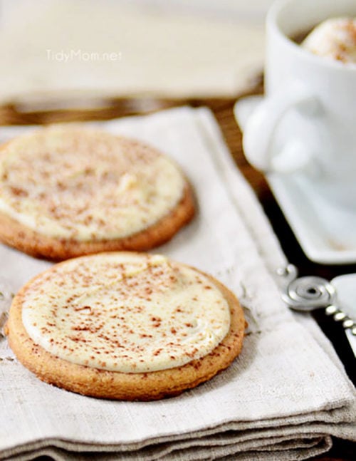 Cappuccino Cookies with White Chocolate
