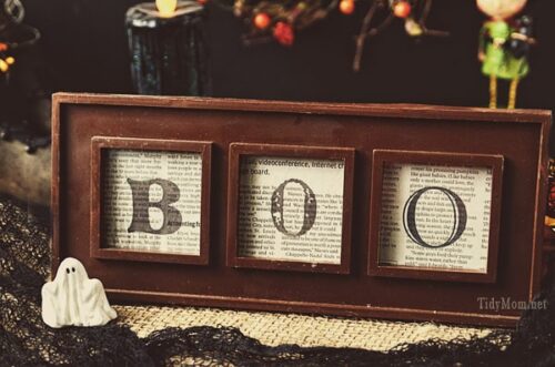 How to Make Framed Boo Art (Halloween Craft)