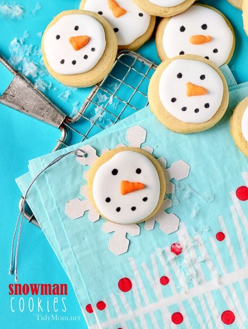 Snowman Cookies Royal Icing