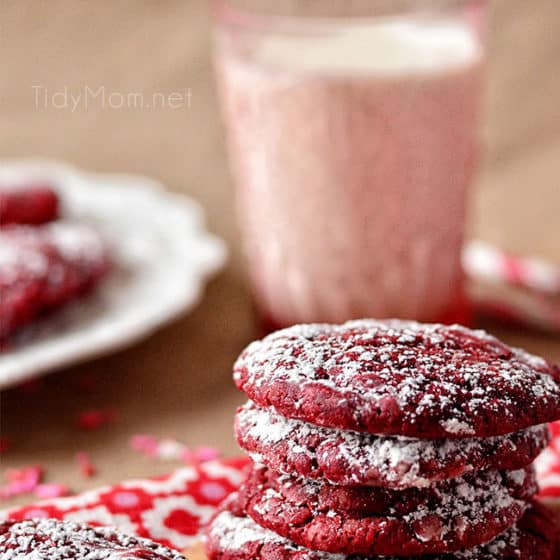 Red Velvet Gooey Butter Cookies