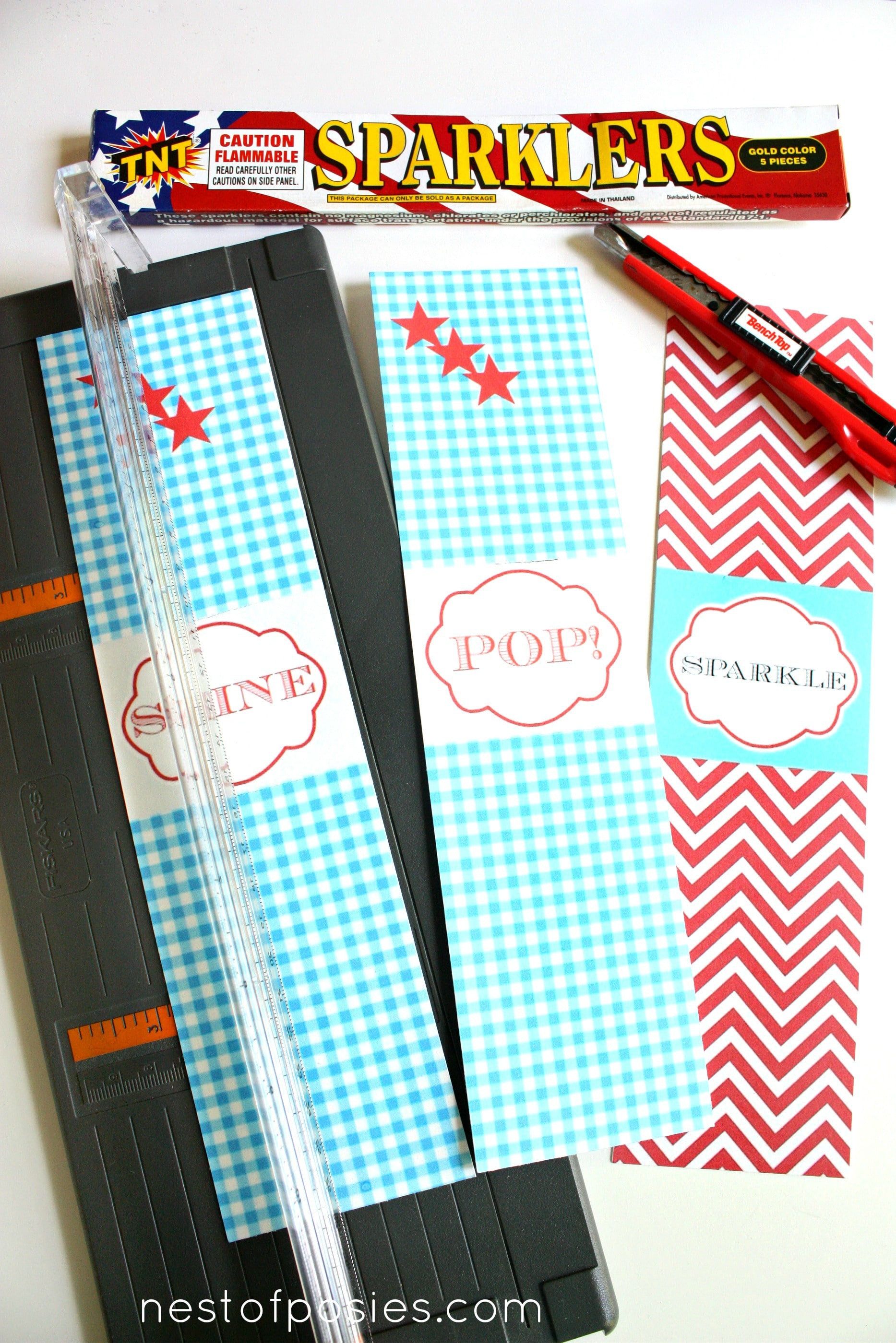 Printable Sparkler Holders