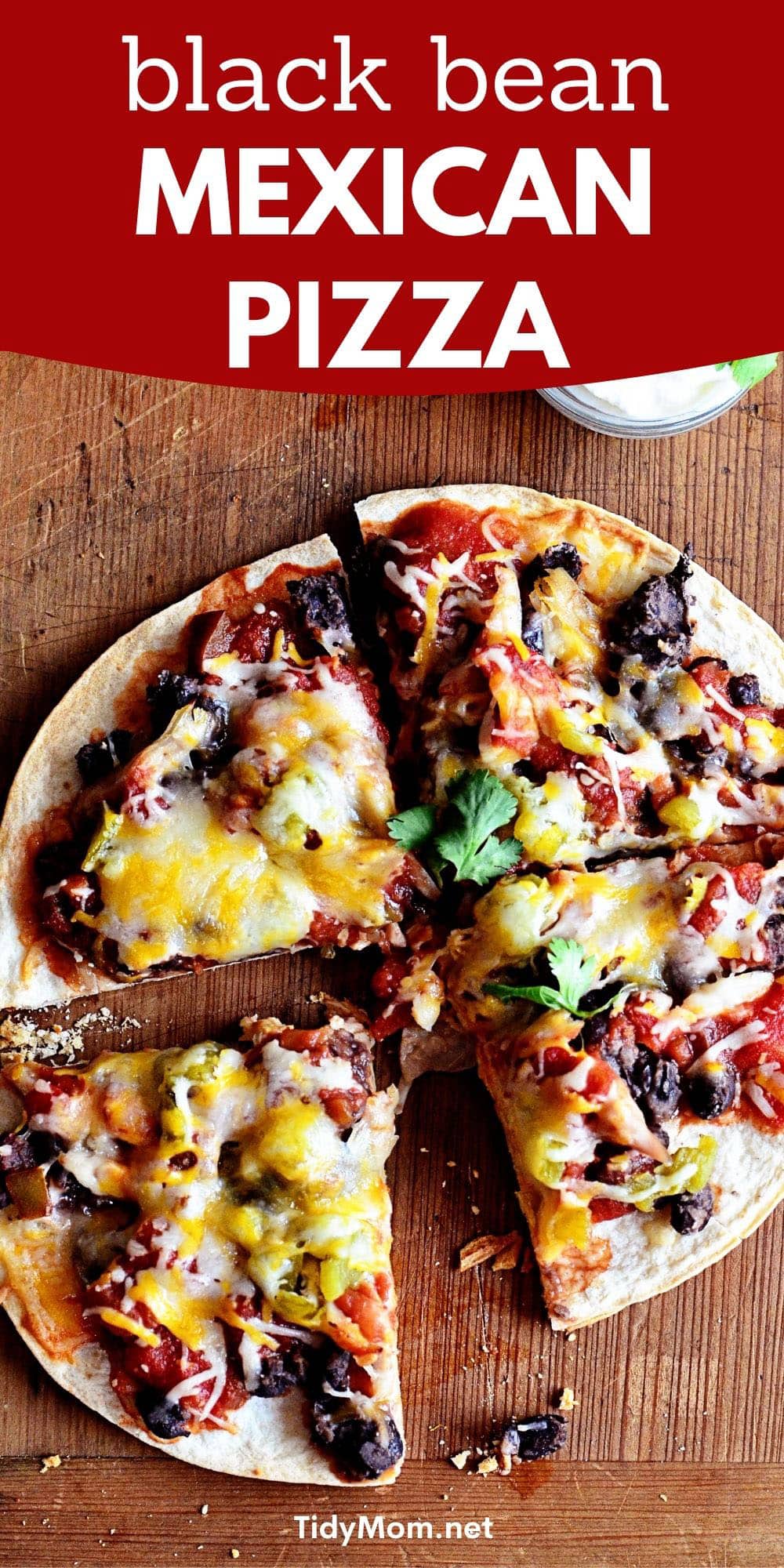 Mexican Black Bean Pizza Recipe