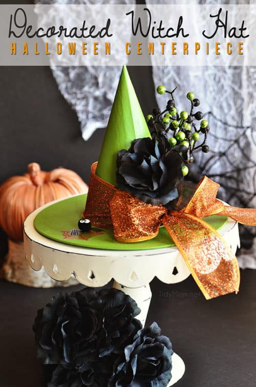 Easy Halloween Craft Pumpkin Witch Hat