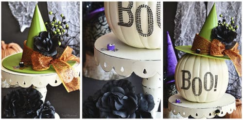 Easy Halloween Craft Pumpkin Witch Hat