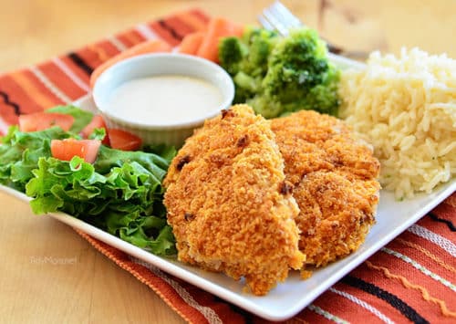 Crispy Oven Fried Buffalo Ranch Chicken Strips - TidyMom®