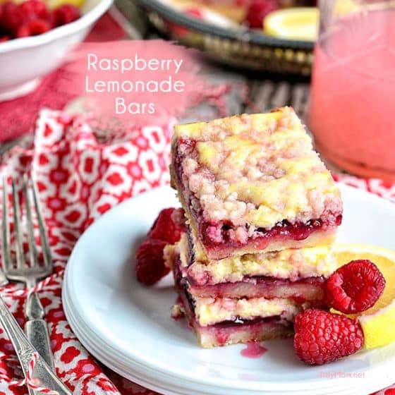 Raspberry Lemonade Bars - TidyMom®