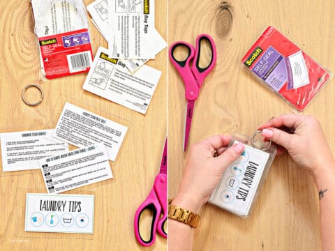 Printable Laundry Tips Laminated Flip Book