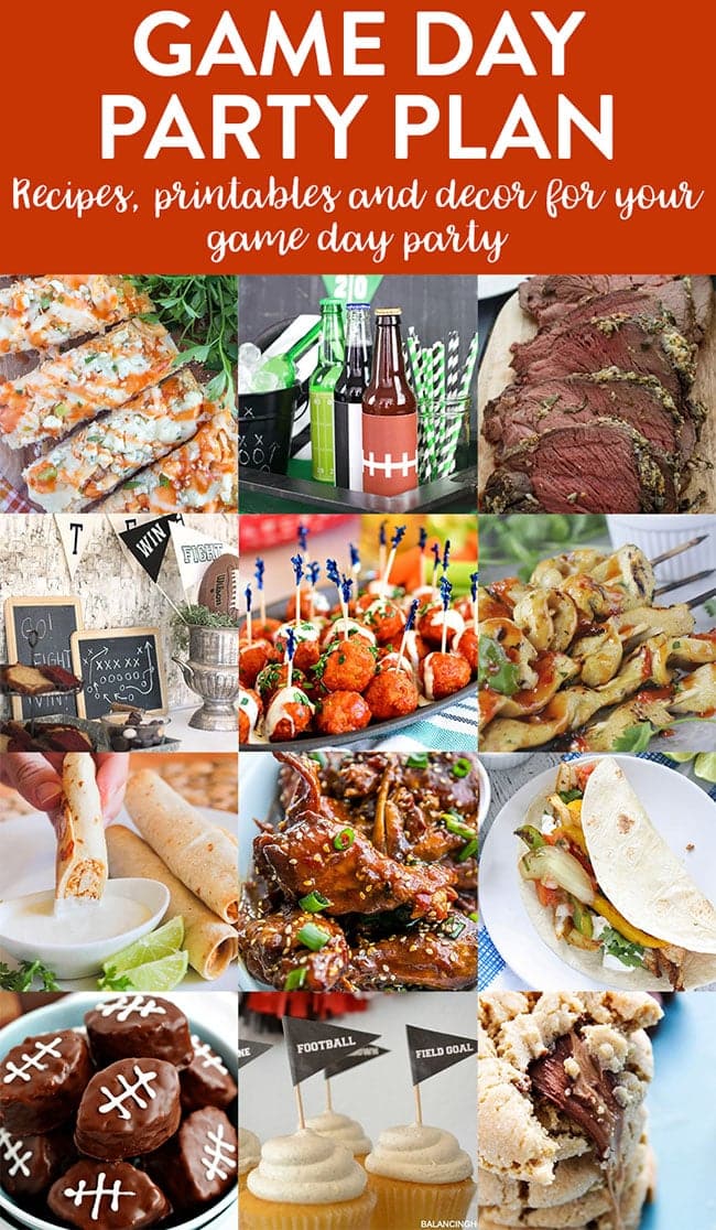 Game Day Party Plan - TidyMom®
