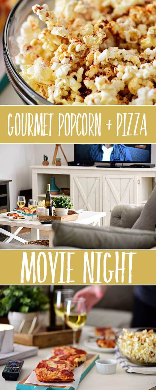 Gourmet Popcorn + Pizza Movie Night - TidyMom®
