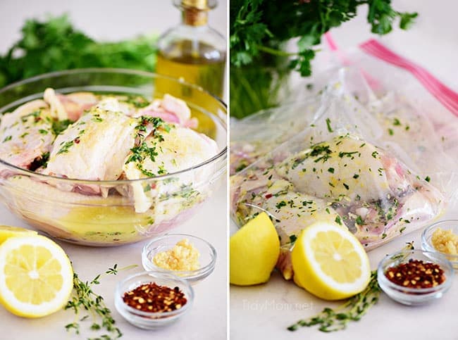 Lemon Herb Grilled Chicken Marinade - TidyMom®