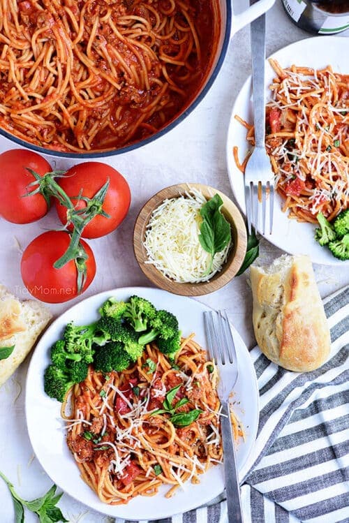 Easy One-Pot Spaghetti Recipe {VIDEO} - TidyMom®