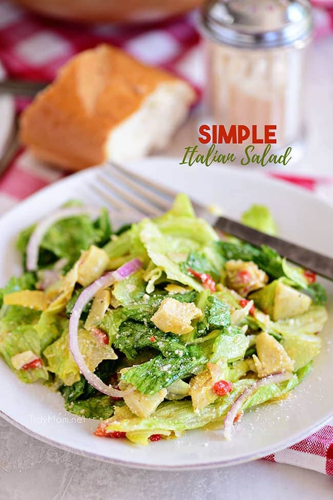 Simple Italian Salad - TidyMom®