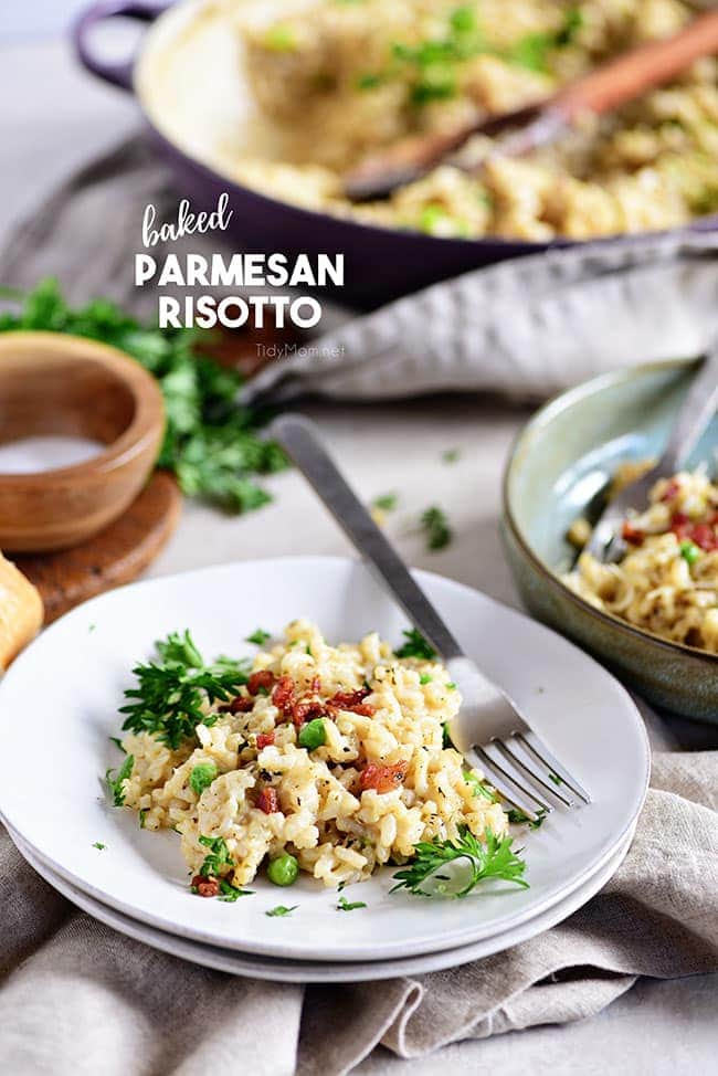Easy Baked Parmesan Risotto Recipe - TidyMom®