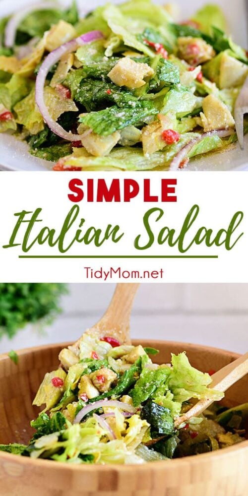 Simple Italian Salad - TidyMom®