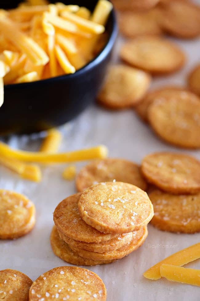 Savory Shortbread Cheese Crisps {VIDEO} - TidyMom®