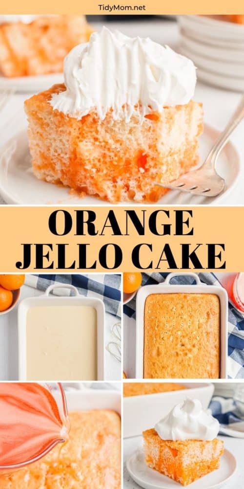 Orange Dreamsicle Jello Poke Cake