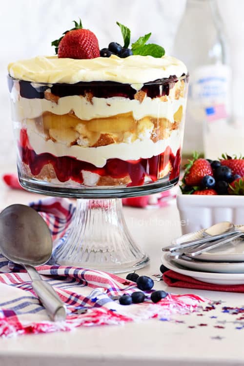 Patriotic Fruit Trifle