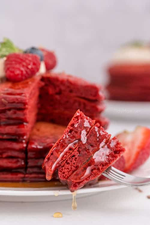 Red Velvet Pancakes