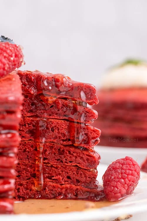 Red Velvet Pancakes