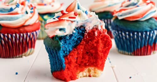 Red White and Blue Cupcakes - TidyMom®