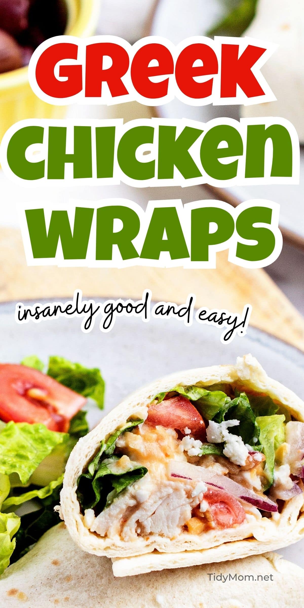 Greek Chicken Wrap