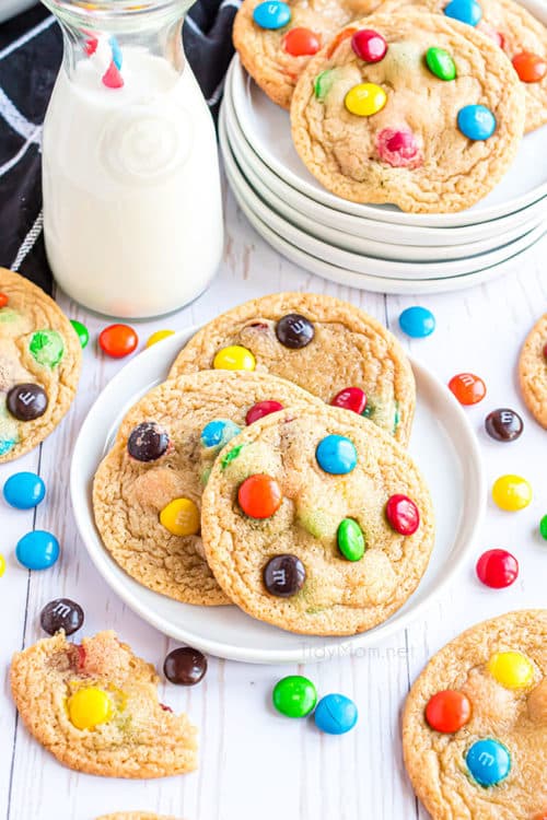 The Best Homemade M&M Cookies - TidyMom®