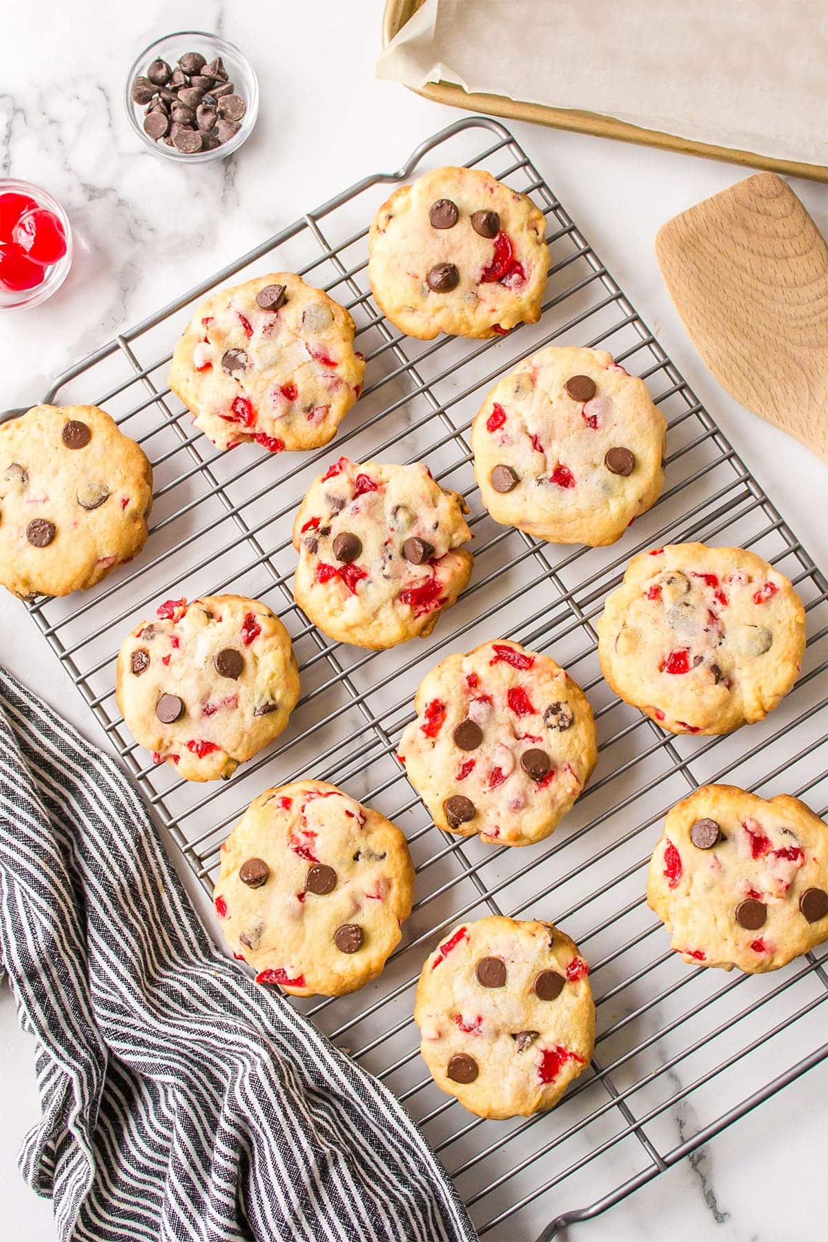 Cherry Garcia Chocolate Chip Drop Cookies - TidyMom®