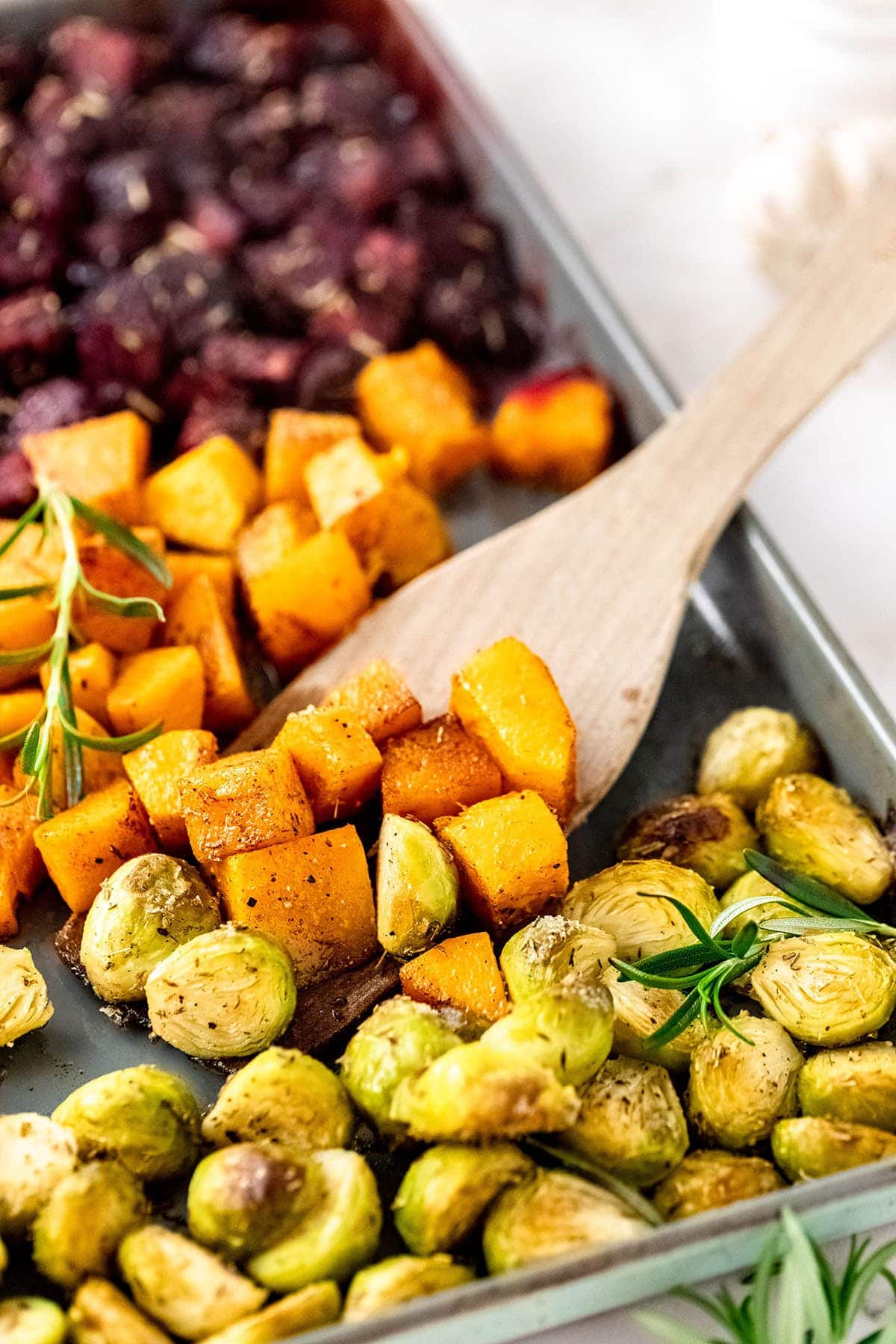 Roasted Fall Vegetables with Brussels Sprouts - TidyMom®