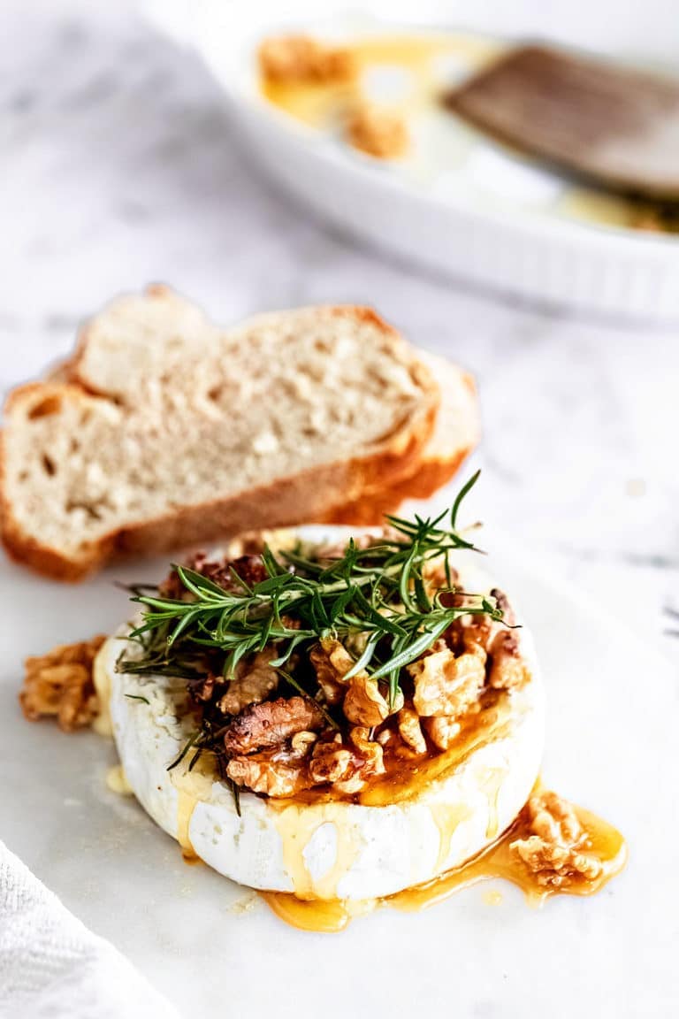 Honey And Walnut Baked Brie Appetizer Recipe - TidyMom®