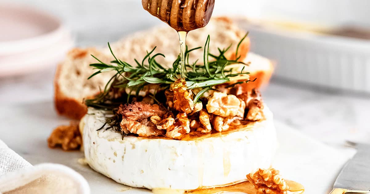 Honey And Walnut Baked Brie Appetizer Recipe - TidyMom®