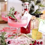 Cranberry Cosmo & Rosemary Syrup Recipe (Christmas Cocktail) - TidyMom®