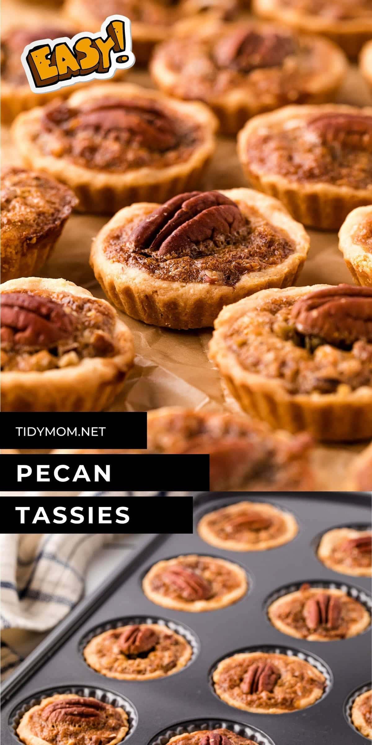 Pecan Tassies (Mini Pecan Pie Bites) - TidyMom®