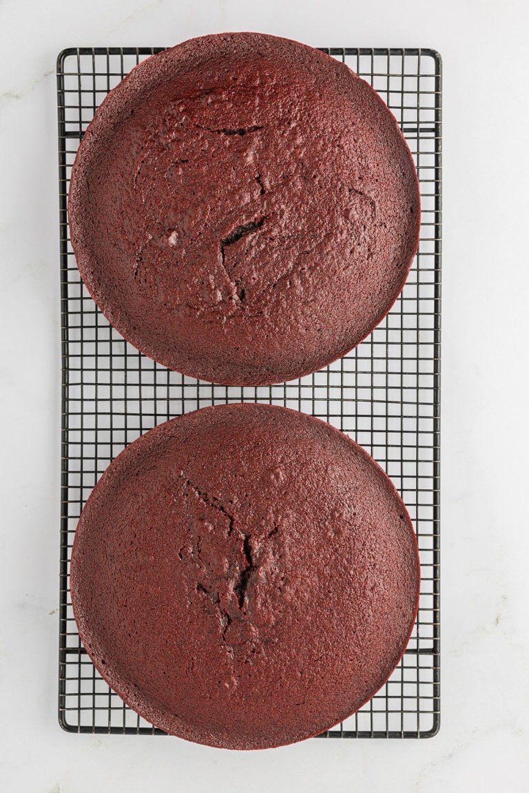 Red Velvet & Cinnamon Layer Rose Birthday Cake