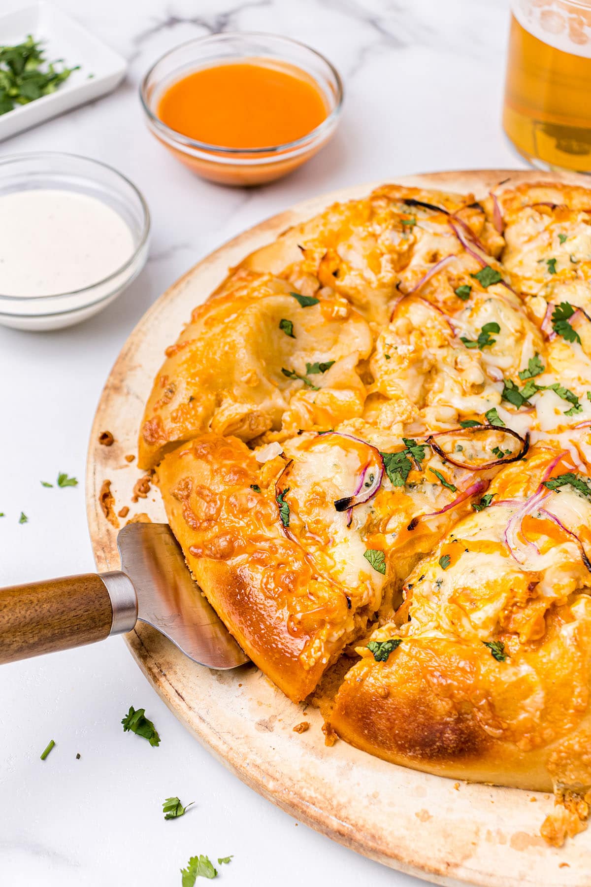 The Best Homemade Buffalo Chicken Pizza Recipe - TidyMom®