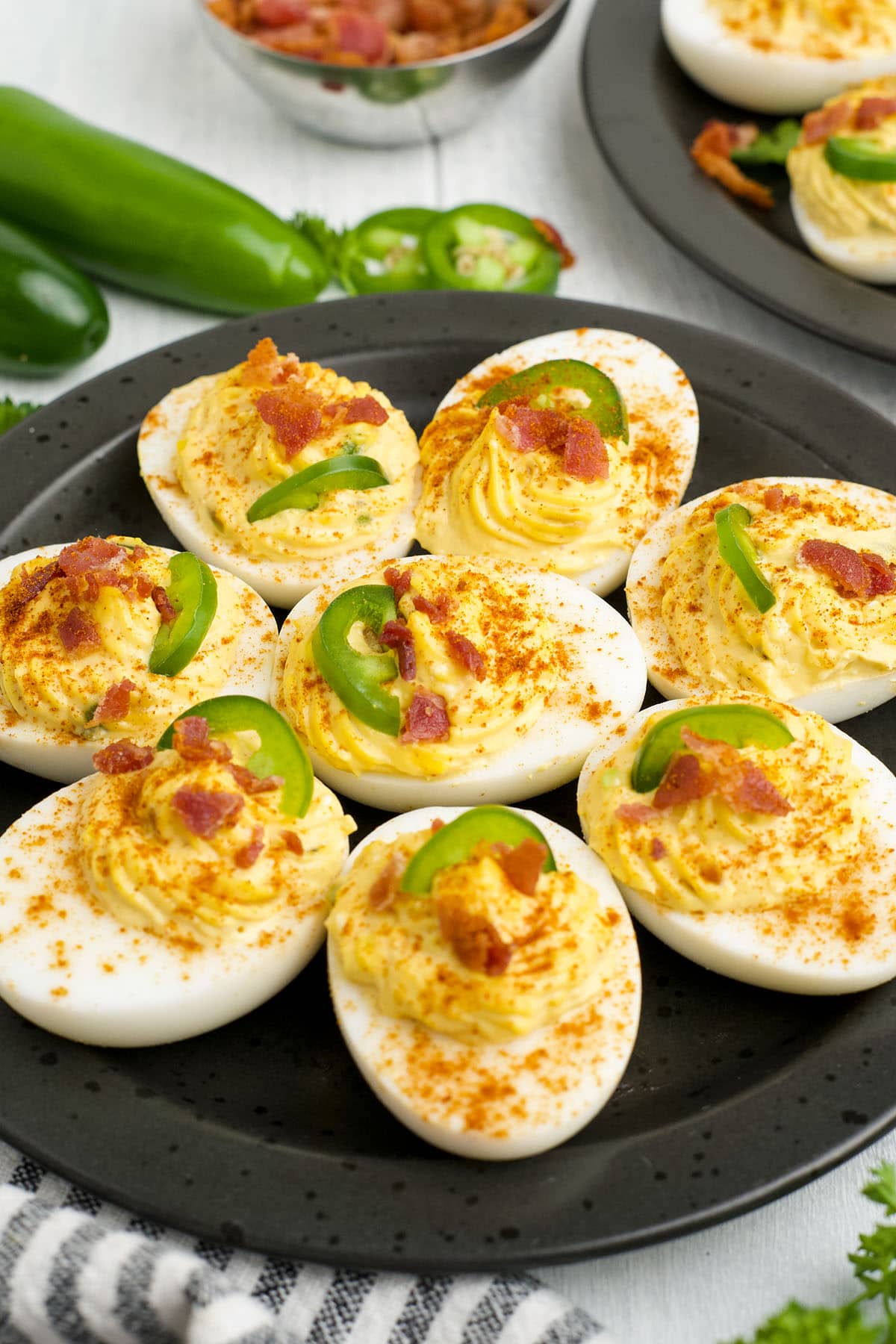 Spicy Deviled Eggs With Bacon - TidyMom®