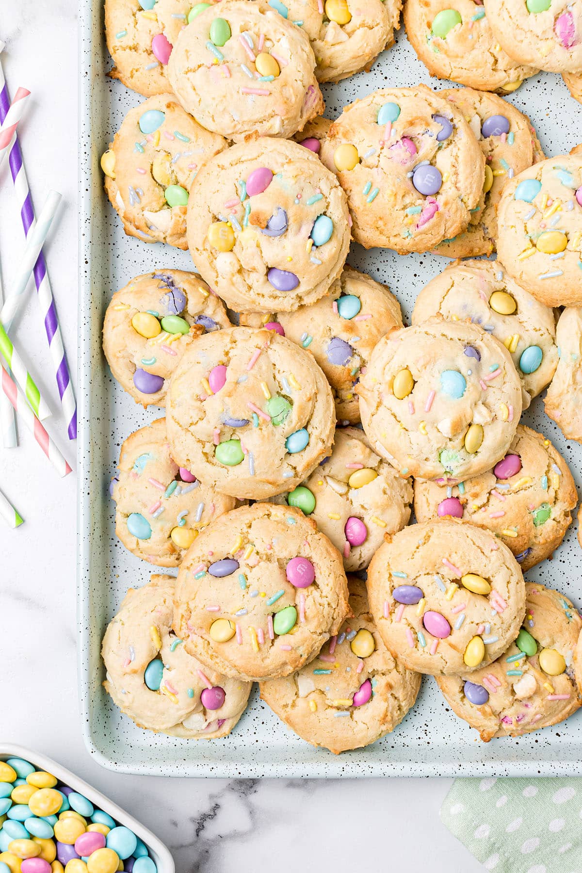 Easy Spring Cookies With Easter M&Ms - TidyMom®