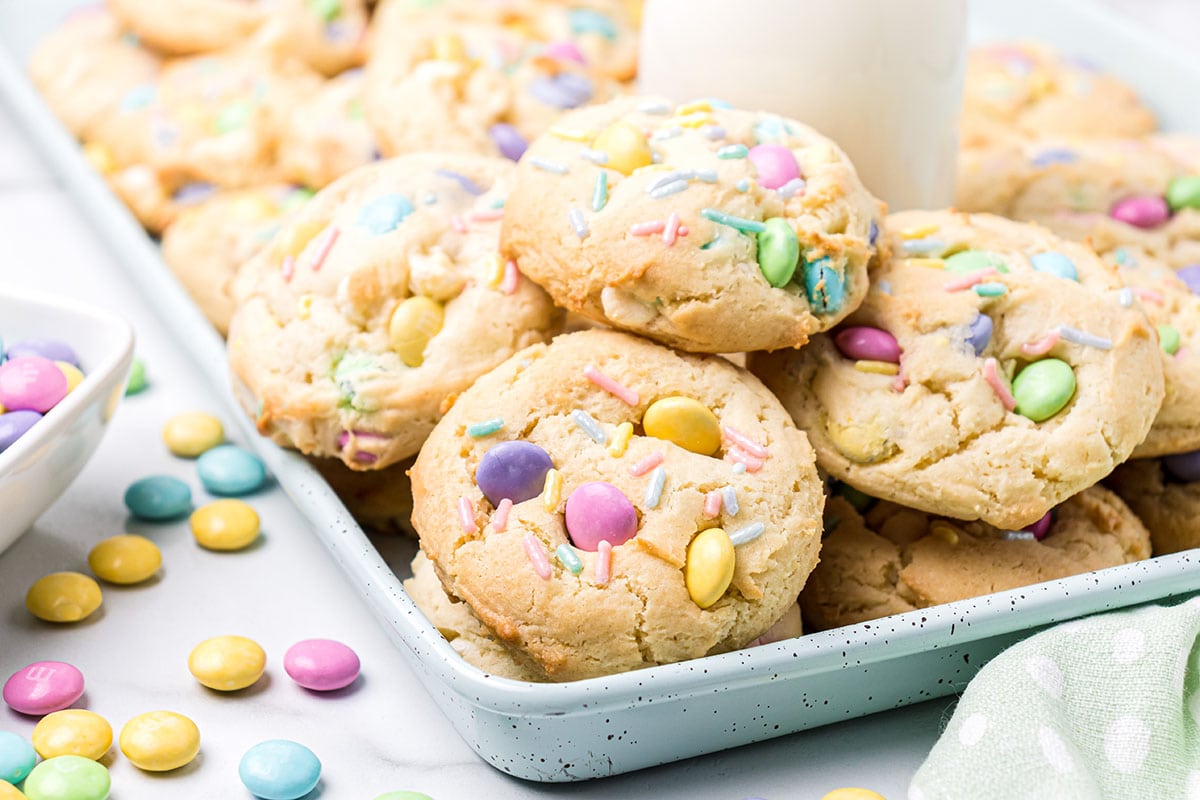 Easy Spring Cookies With Easter M&Ms - TidyMom®