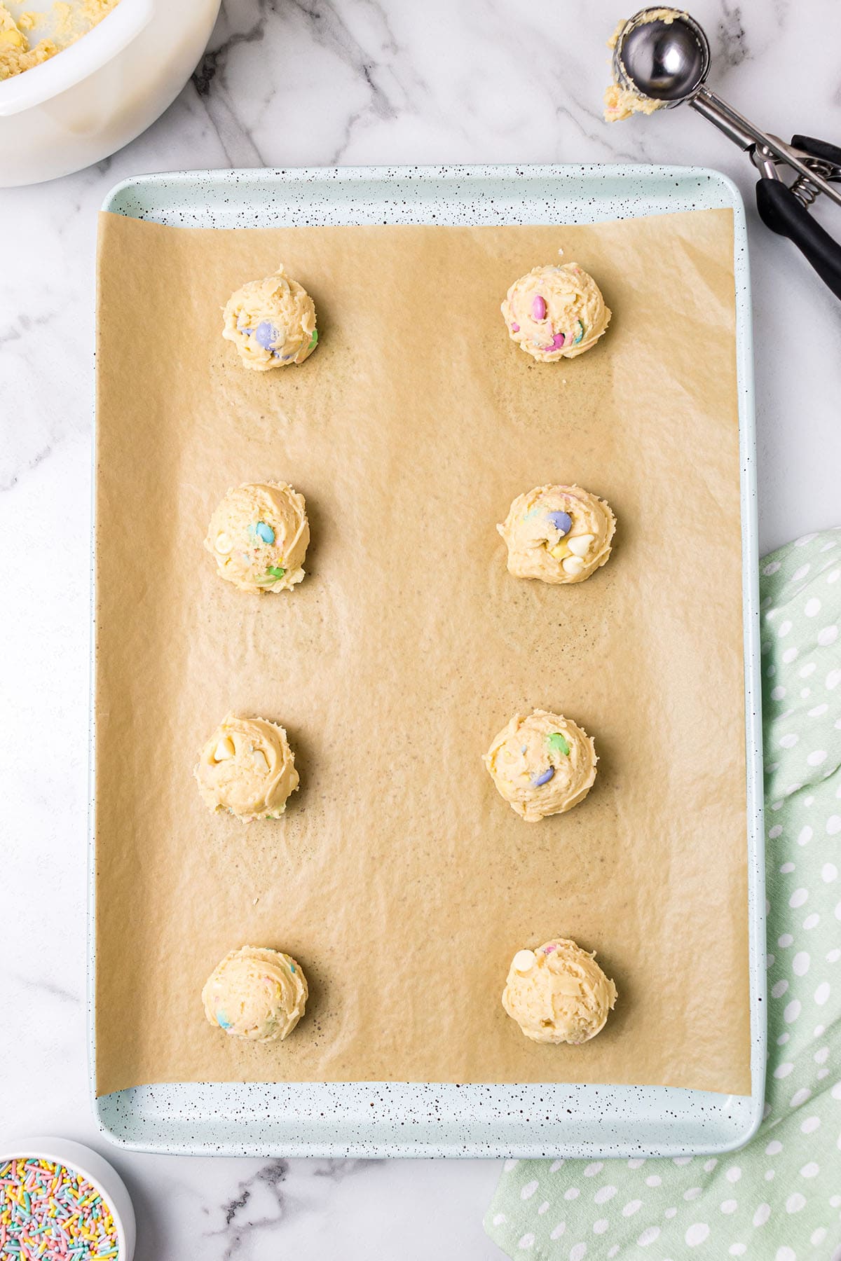Easy Spring Cookies With Easter M&Ms - TidyMom®