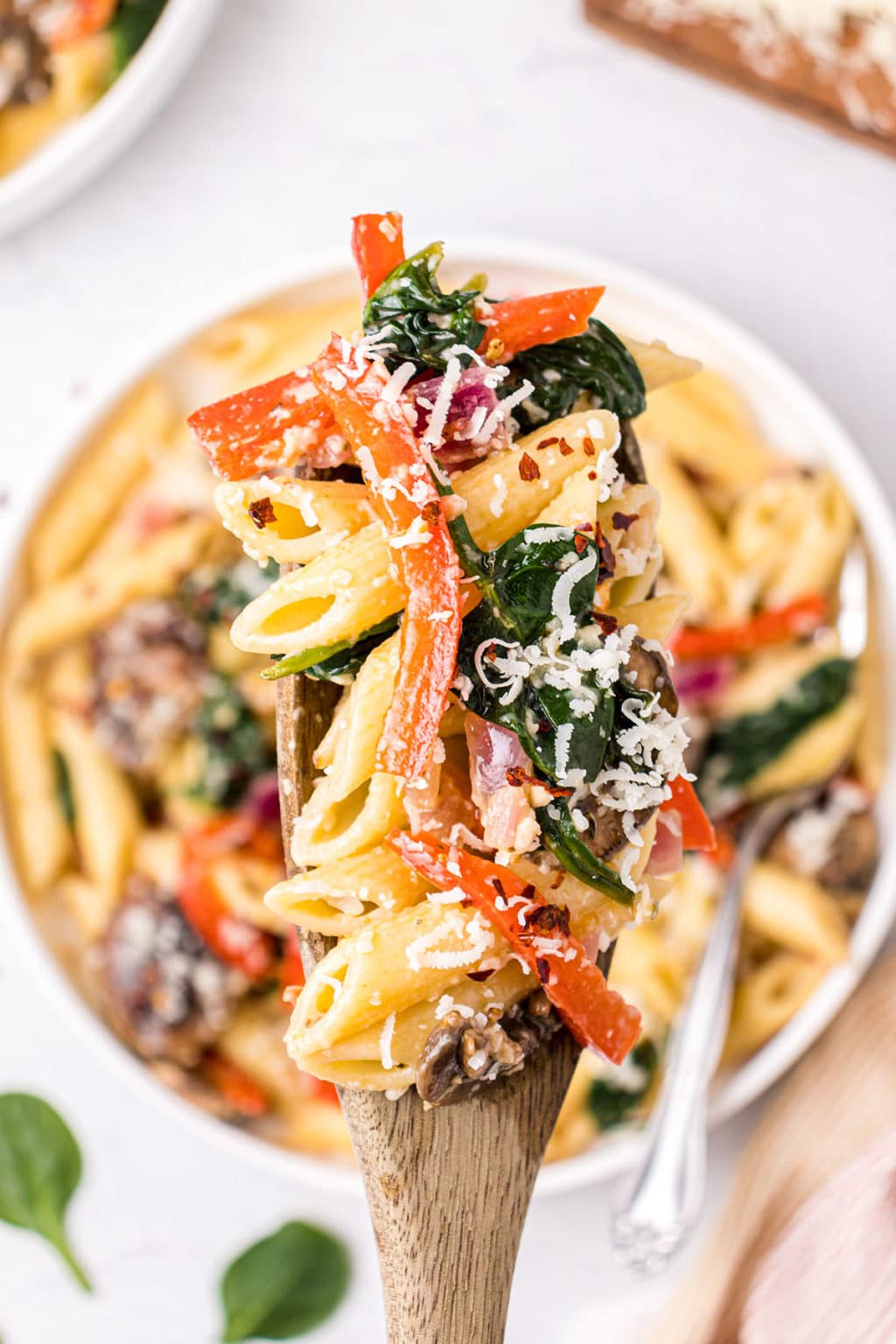 Fresh Veggie Pasta With Garlic And Parmesan - TidyMom®