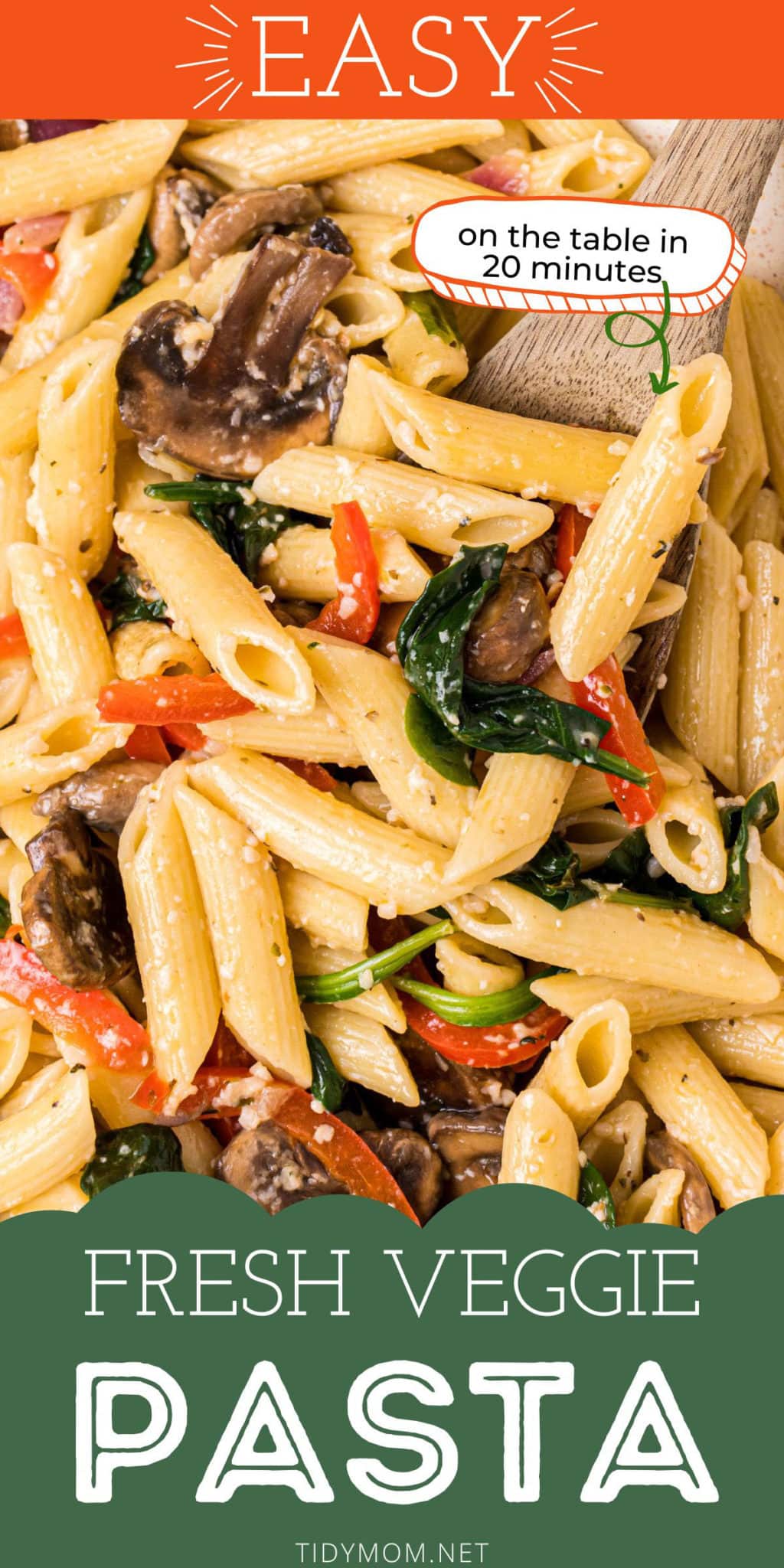 Fresh Veggie Pasta With Garlic And Parmesan - TidyMom®