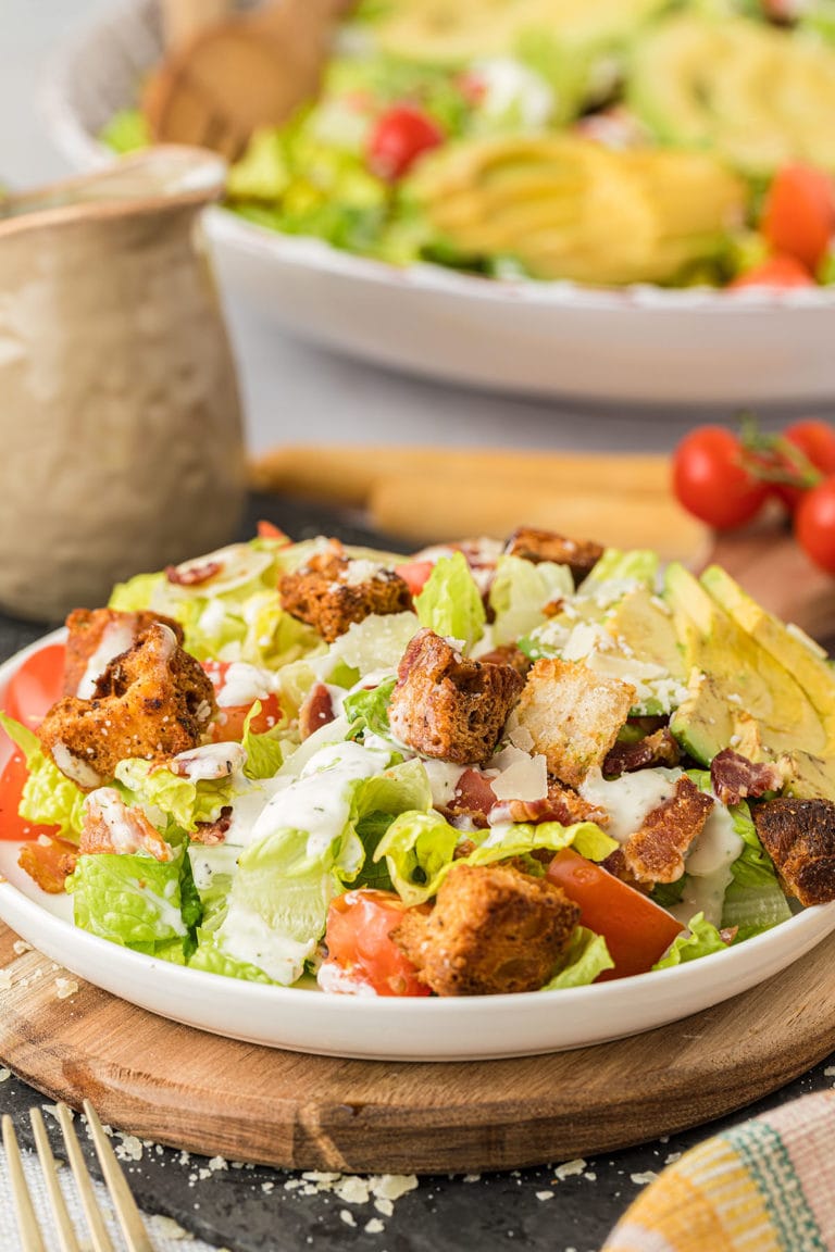 BLT Salad Recipe (And How to Make Crispy Bacon) - TidyMom®