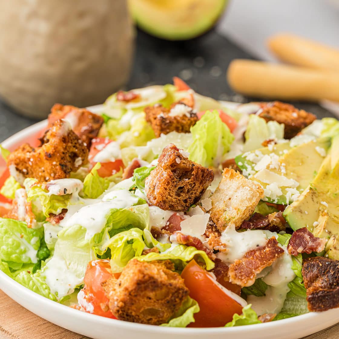 BLT Salad Recipe (And How to Make Crispy Bacon) - TidyMom®