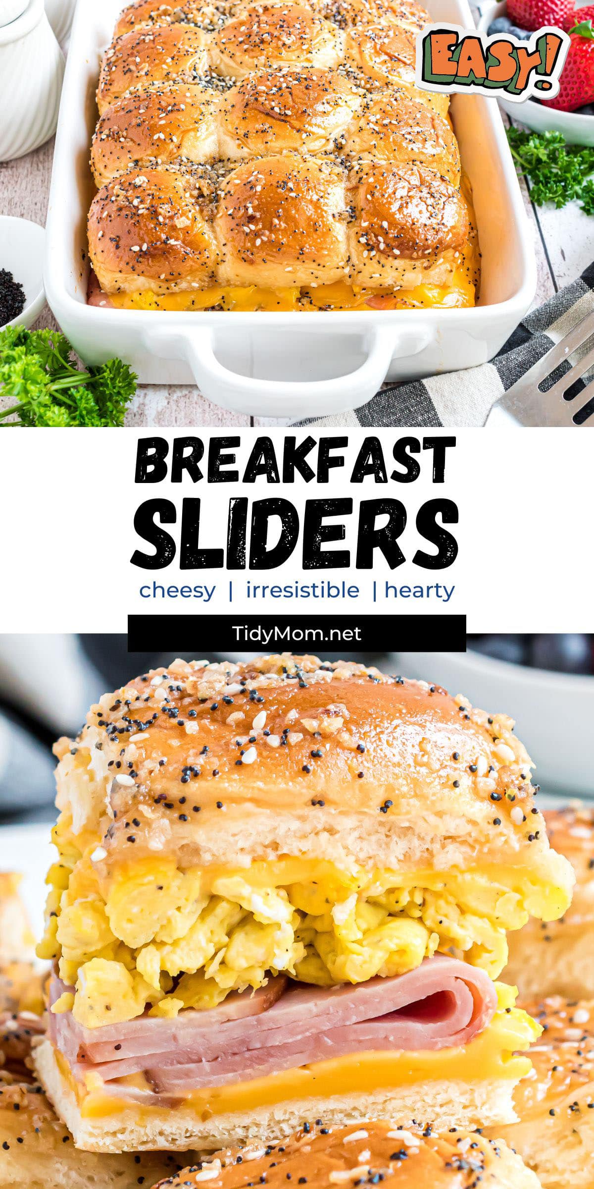 Cheesy Breakfast Sliders - TidyMom®
